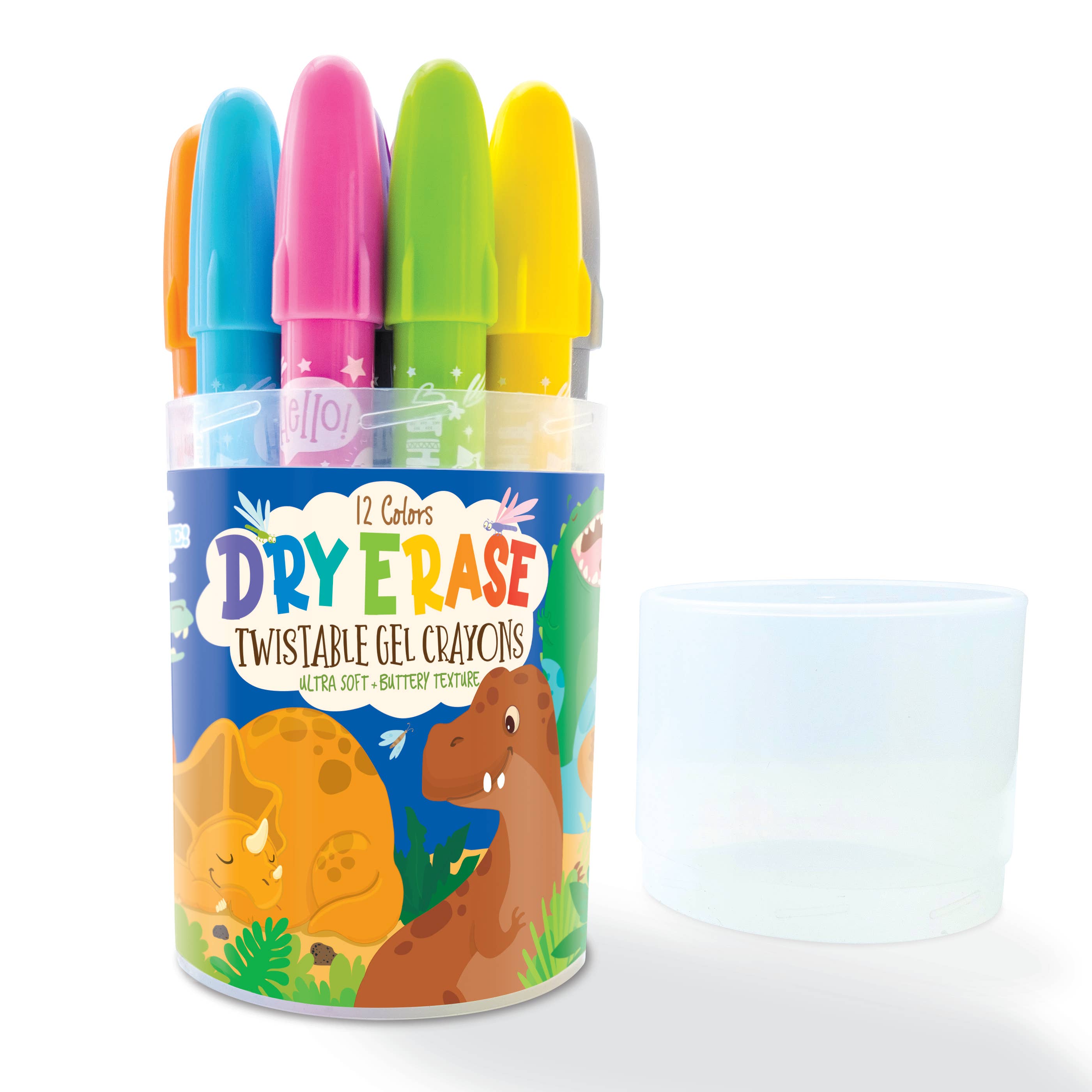 Dry Erase Twistable Gel Crayons- Dinosaur World – Dirt & Daisies